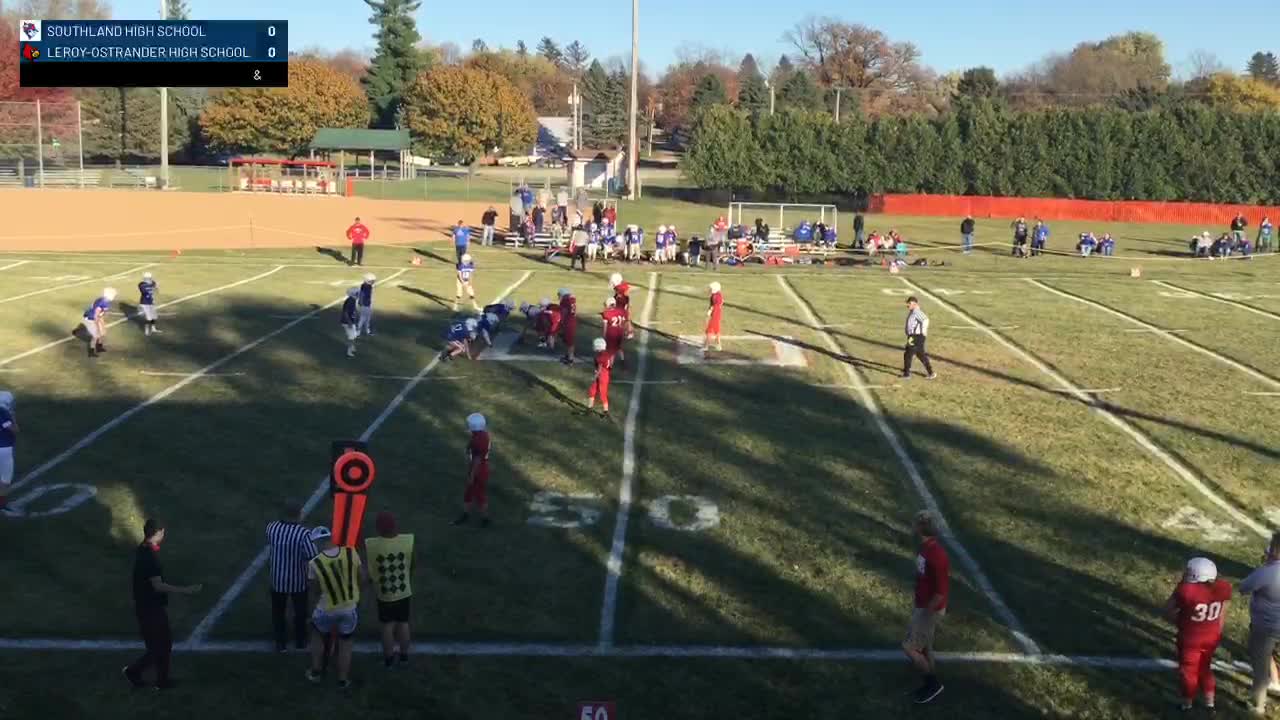 Southland Rebels at Leroy-Ostrander Cardinals JH Boys Football ...