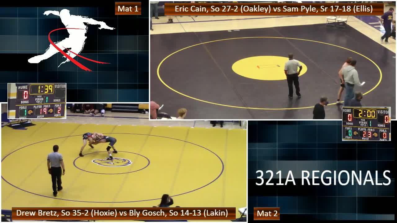 KSHSAA 321A REGIONAL #1 @ WAKEENEY | Wrestling | OpenSpacesSports6