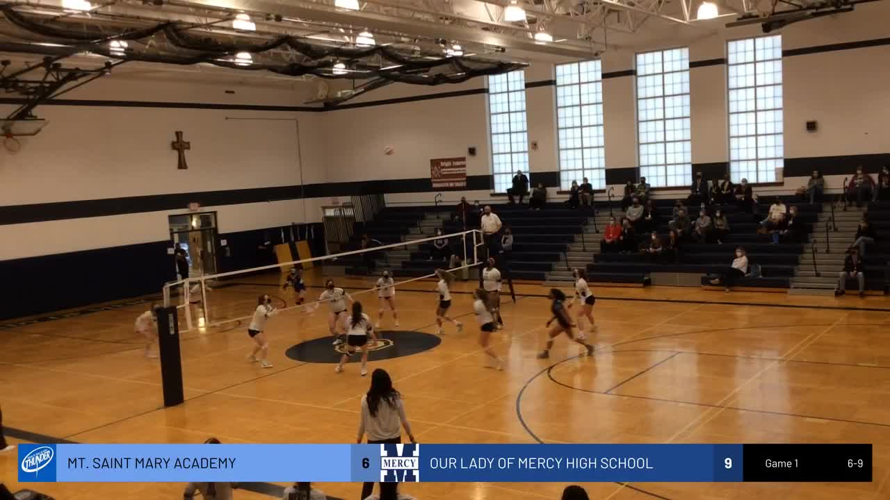 Our Lady of Mercy Volleyball: Varsity v. Mt. St. Mary Academy ...