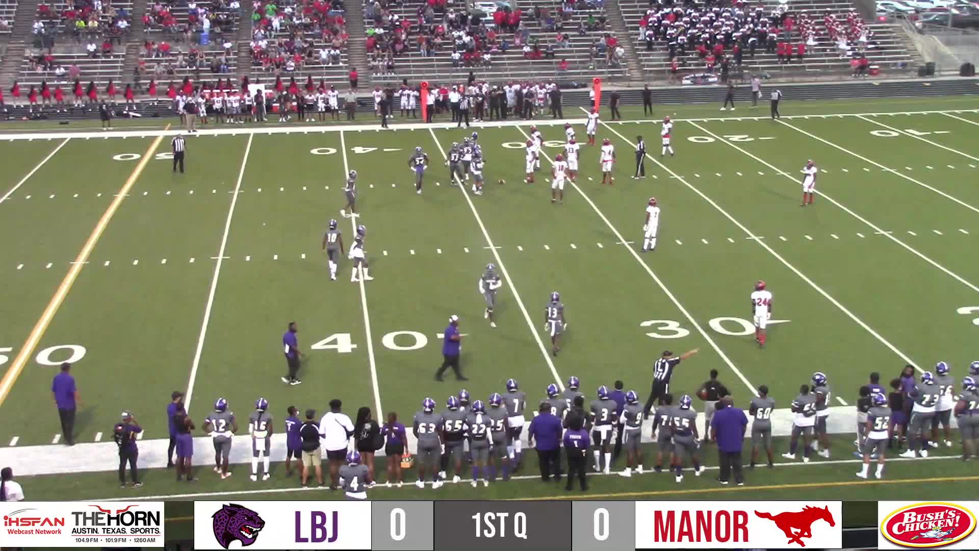 LBJ Jaguars vs Manor Mustangs | Football | IHSFAN10