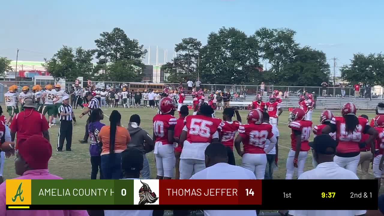 Amelia Raiders vs. Thomas Jefferson Vikings | Football | LegacyMaker15