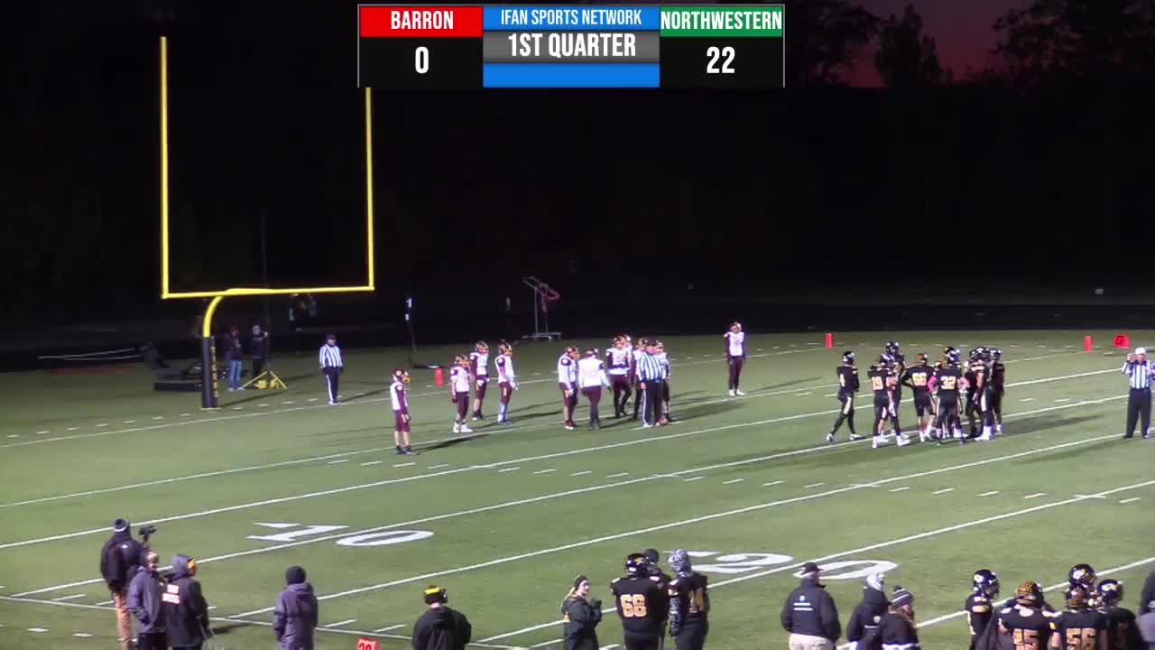 FB: Barron at Northwestern | Football | iFanNetwork2