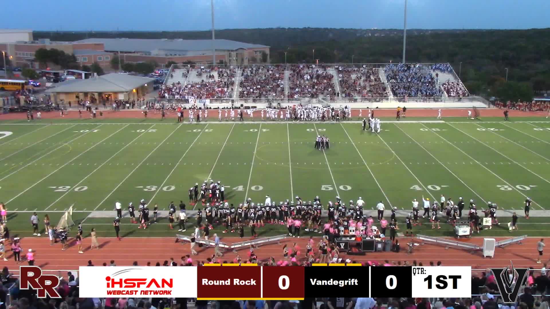 Round Rock Dragons at Vandegrift Vipers | Football | IHSFAN6