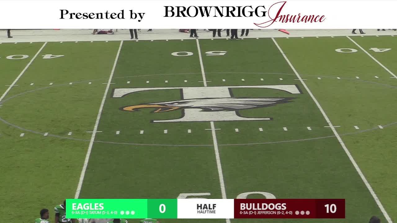 Jefferson @ Tatum - Resuming play | Football | Sportsgram12
