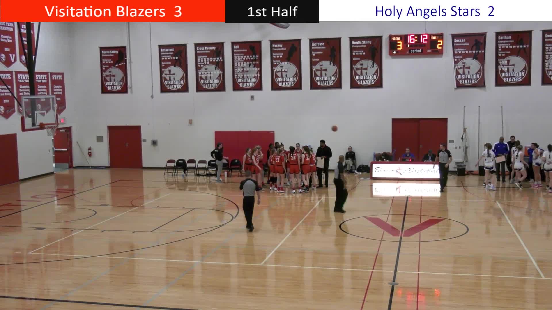 Basketball: Visitation vs Holy Angels | Basketball | VisitationBroadcasts