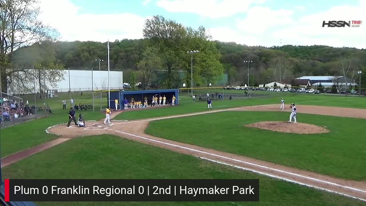 WPIAL Baseball - Plum at Franklin Regional | Baseball | TribLIVEHSSN1